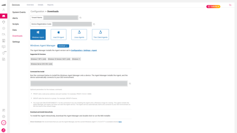 Agent Deployment Options for Edge DX - ControlUp