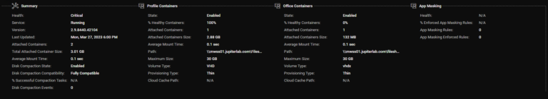 Monitoring and Troubleshooting FSLogix Profile Containers